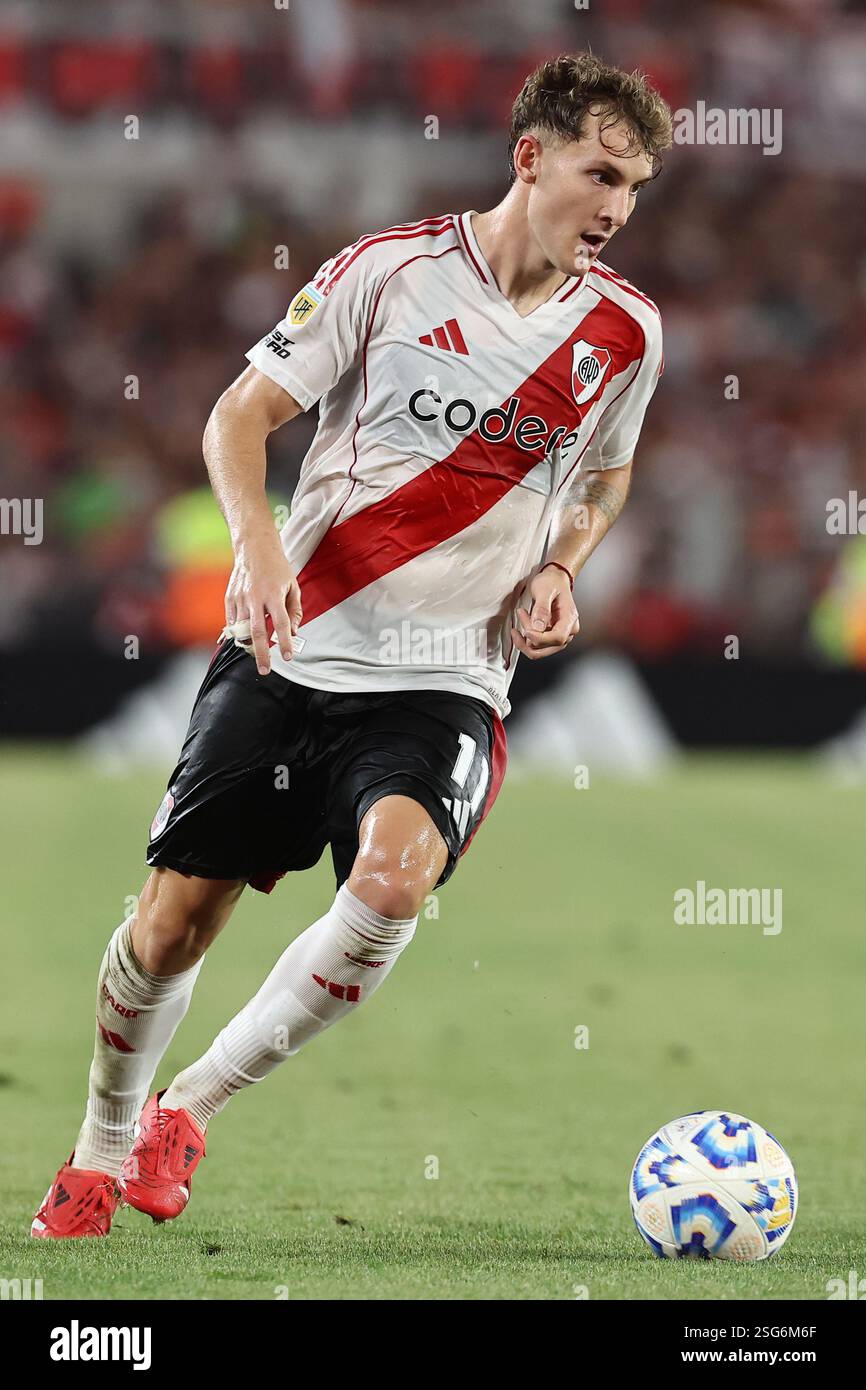 River Plate's forward Facundo Collidio looks on during the 2025 ...