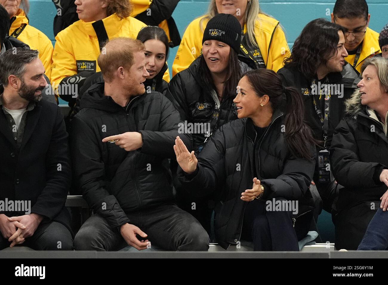 The Duke of Sussex and Duchess of Sussex watch Wheelchair Curling at ...