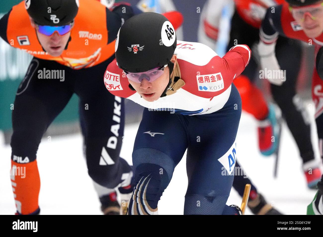 Shogo MIYATA (JPN) in 1500m quarterfinals men during ISU Shorttrack World Tour 5 - Odido Cup on ...