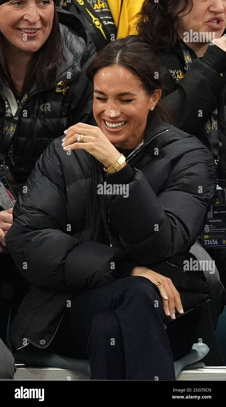 The Duchess of Sussex watches Wheelchair Curling at the Hillcrest ...