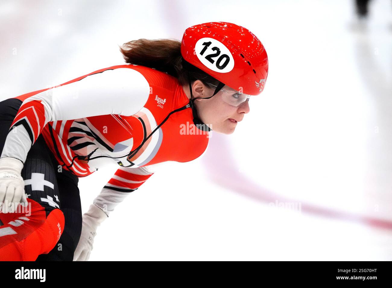 Phoebe STAENZ (SUI) in 1500m quarterfinals women during ISU Shorttrack ...