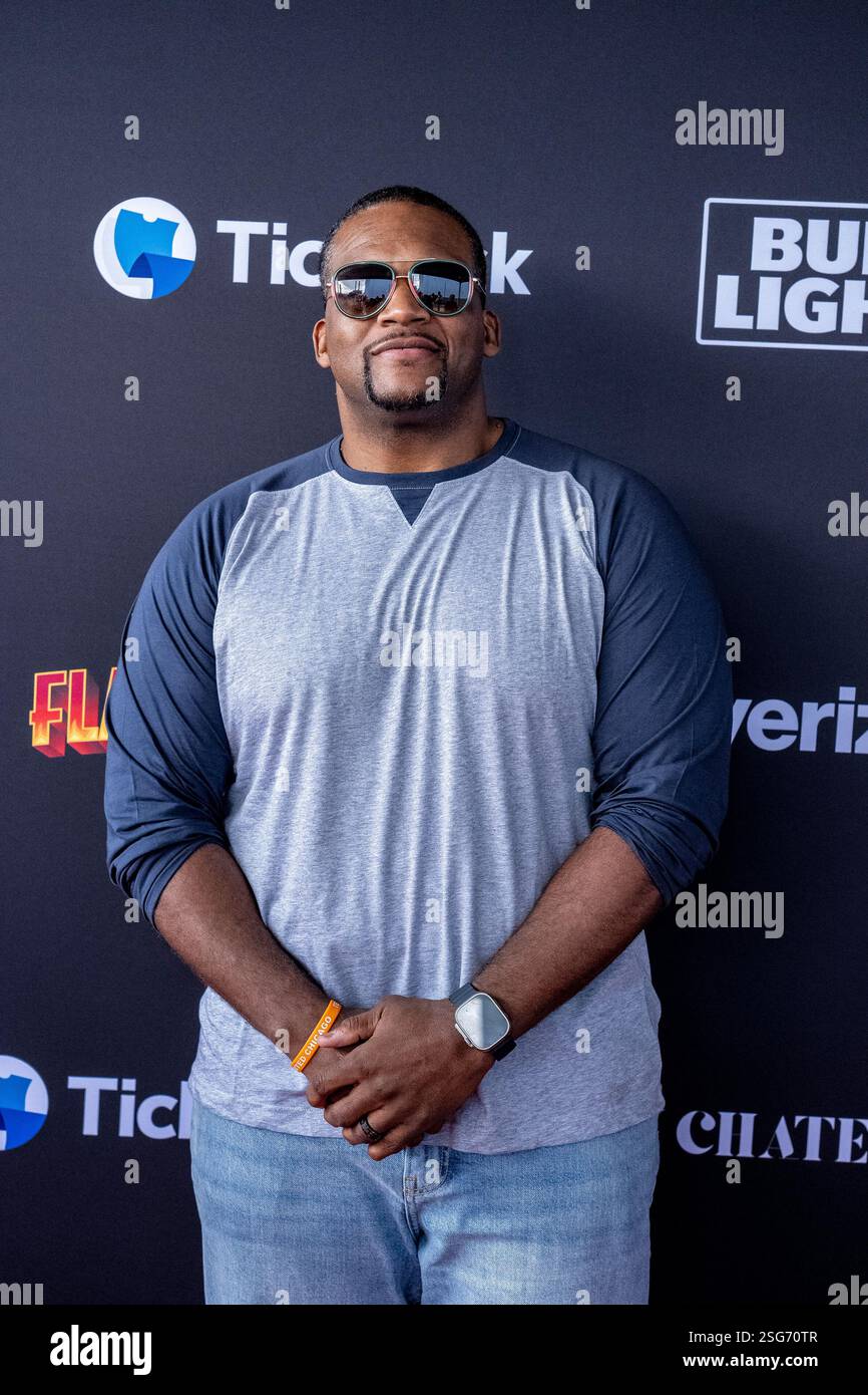 Anthony Spice Adams attends Guy Fieri's Flavortown Tailgate on Sunday ...