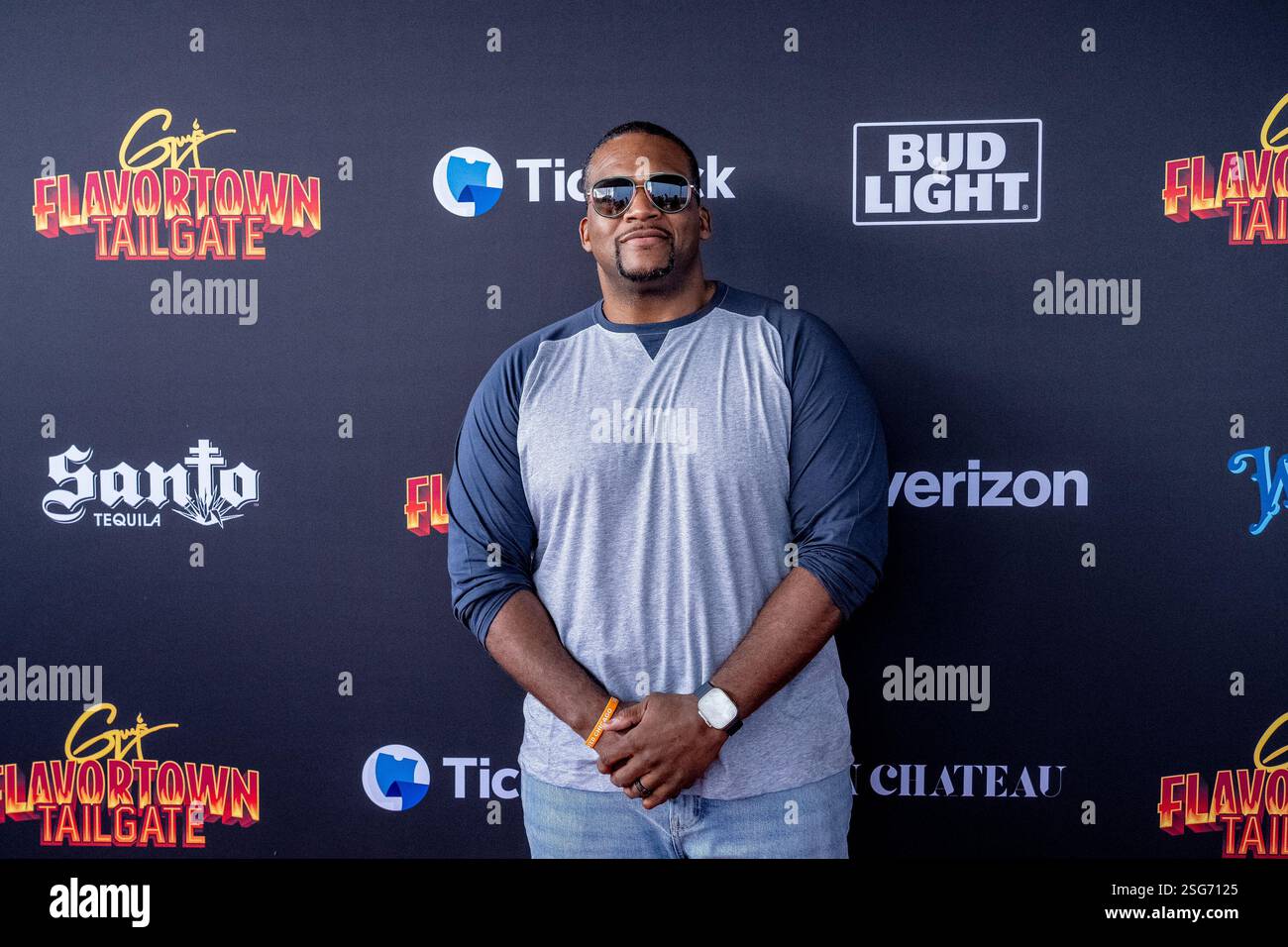 Anthony Spice Adams attends Guy Fieri's Flavortown Tailgate on Sunday ...