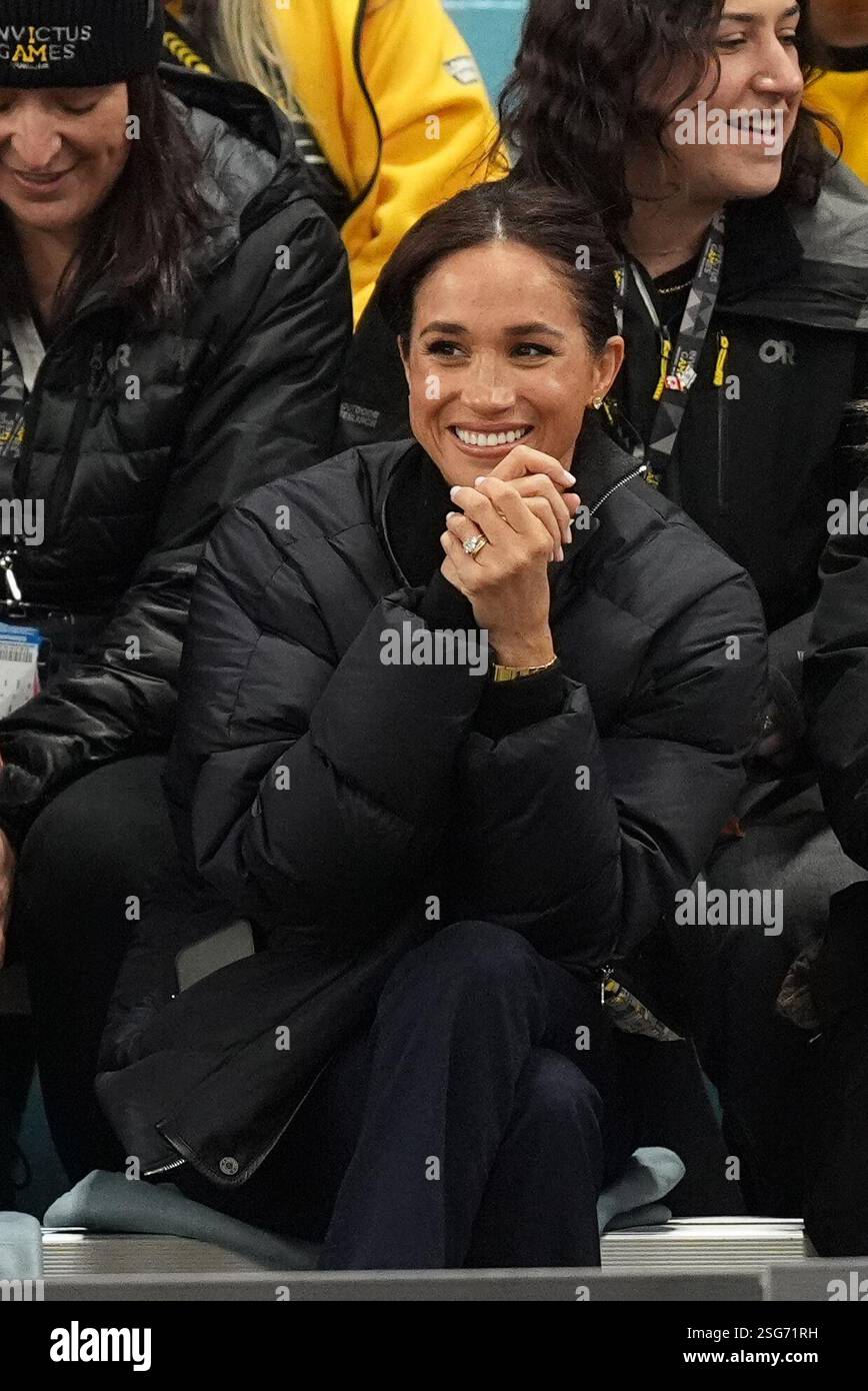 The Duchess of Sussex watches Wheelchair Curling at the Hillcrest ...