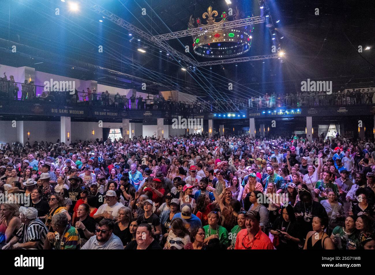 Fans attend Guy Fieri's Flavortown Tailgate on Sunday, Feb. 9, 2025, in ...