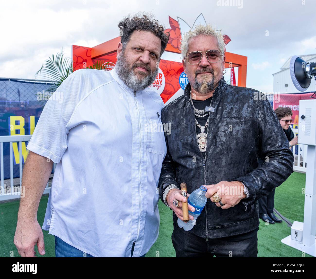 Chef Aaron May, left, and Guy Fieri attend Guy Fieri's Flavortown ...