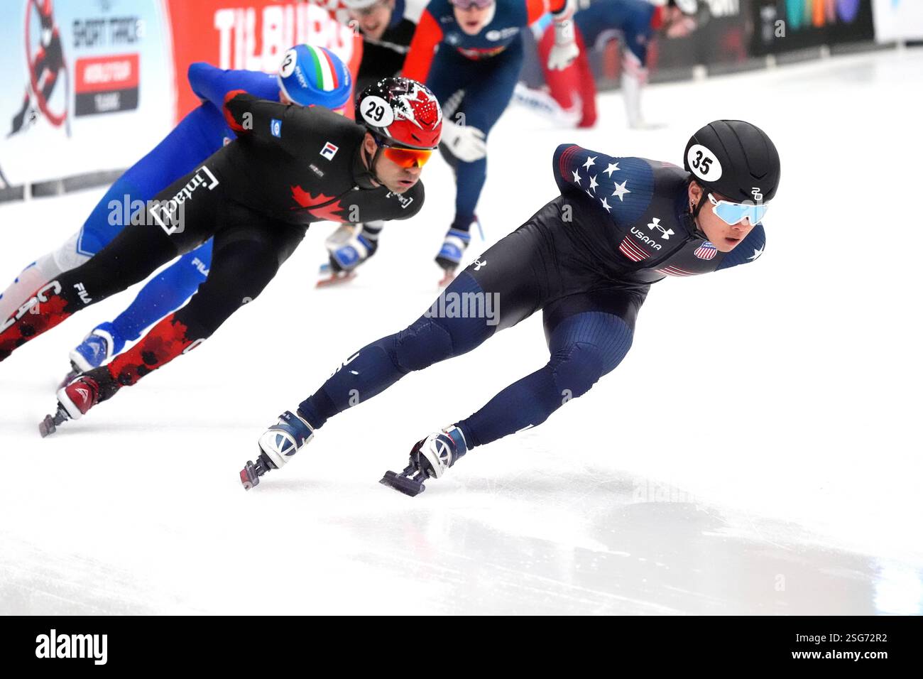 Andrew HEO (USA) in 1500m quarterfinals men during ISU Shorttrack World ...