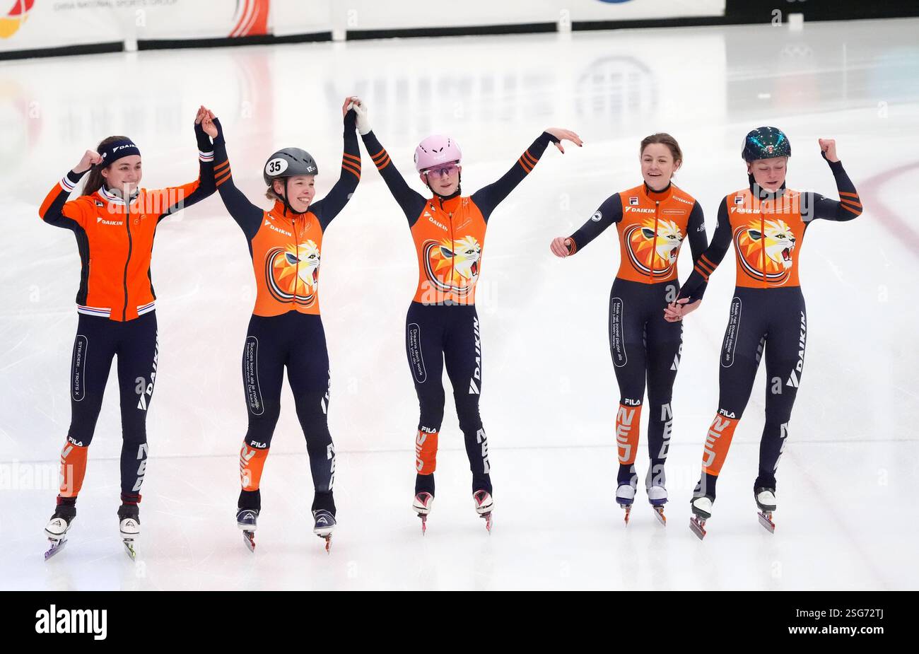Xandra Velzeboer (NED), Michelle Velzeboer (NED), Zoe Florence Deltrap ...