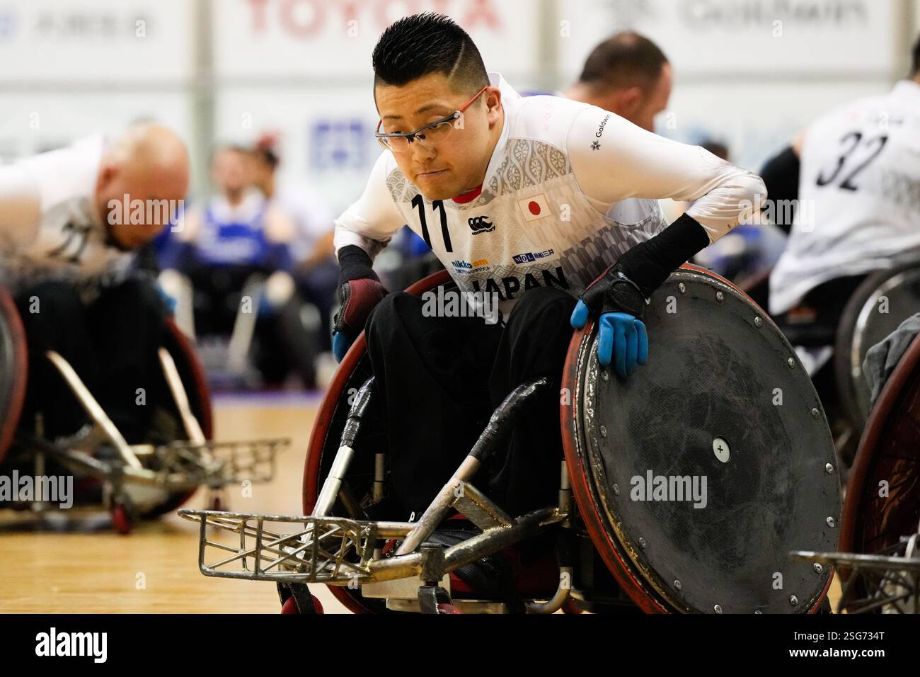 Chiba, Japan. 9th Feb, 2025. Ryuji Kusaba (JPN) Wheelchair Rugby : Final Match between Japan 51 ...