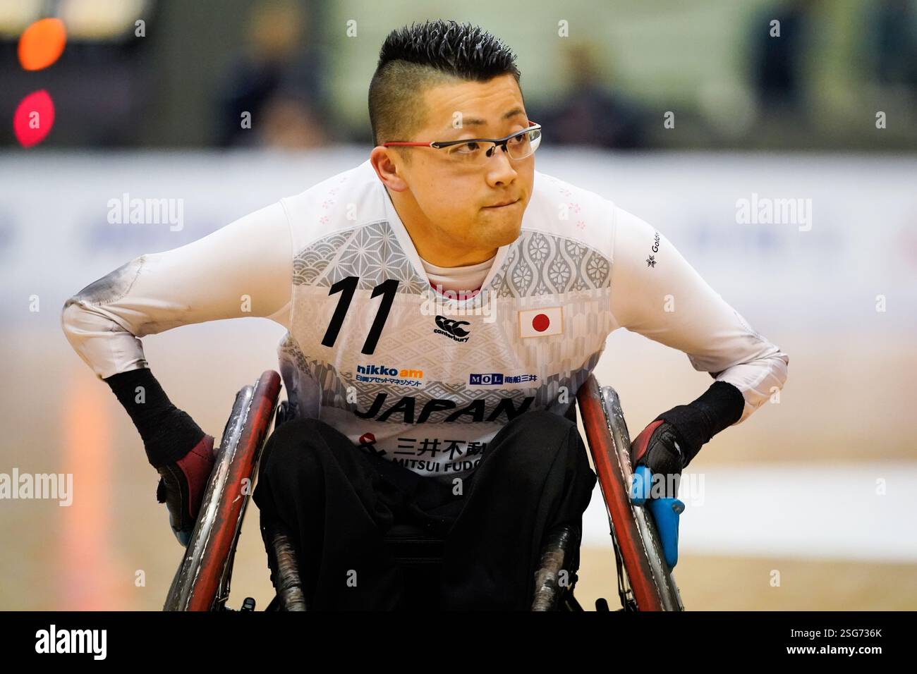 Chiba, Japan. 9th Feb, 2025. Ryuji Kusaba (JPN) Wheelchair Rugby : Final Match between Japan 51 ...
