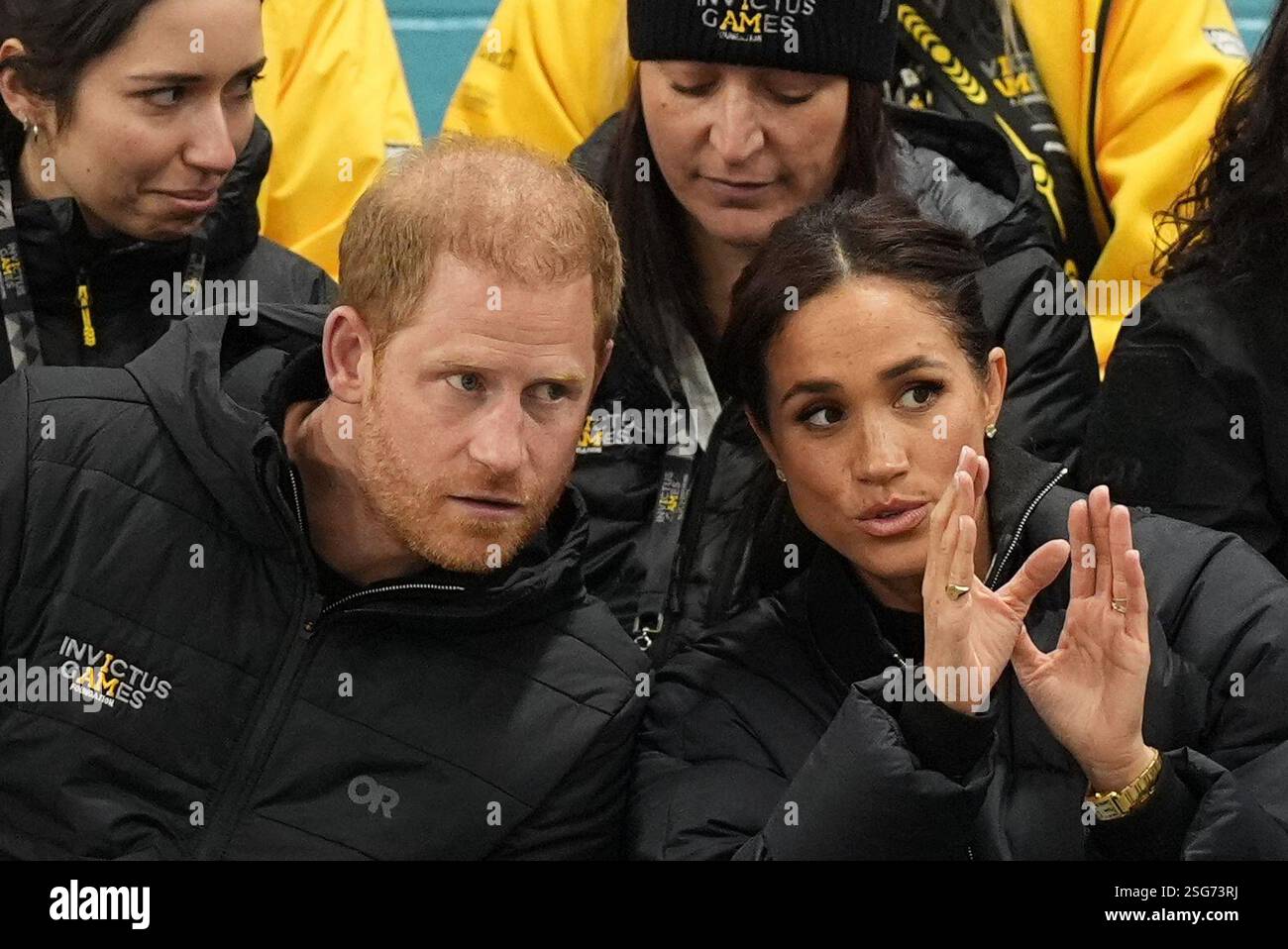The Duke of Sussex and Duchess of Sussex watch Wheelchair Curling at ...