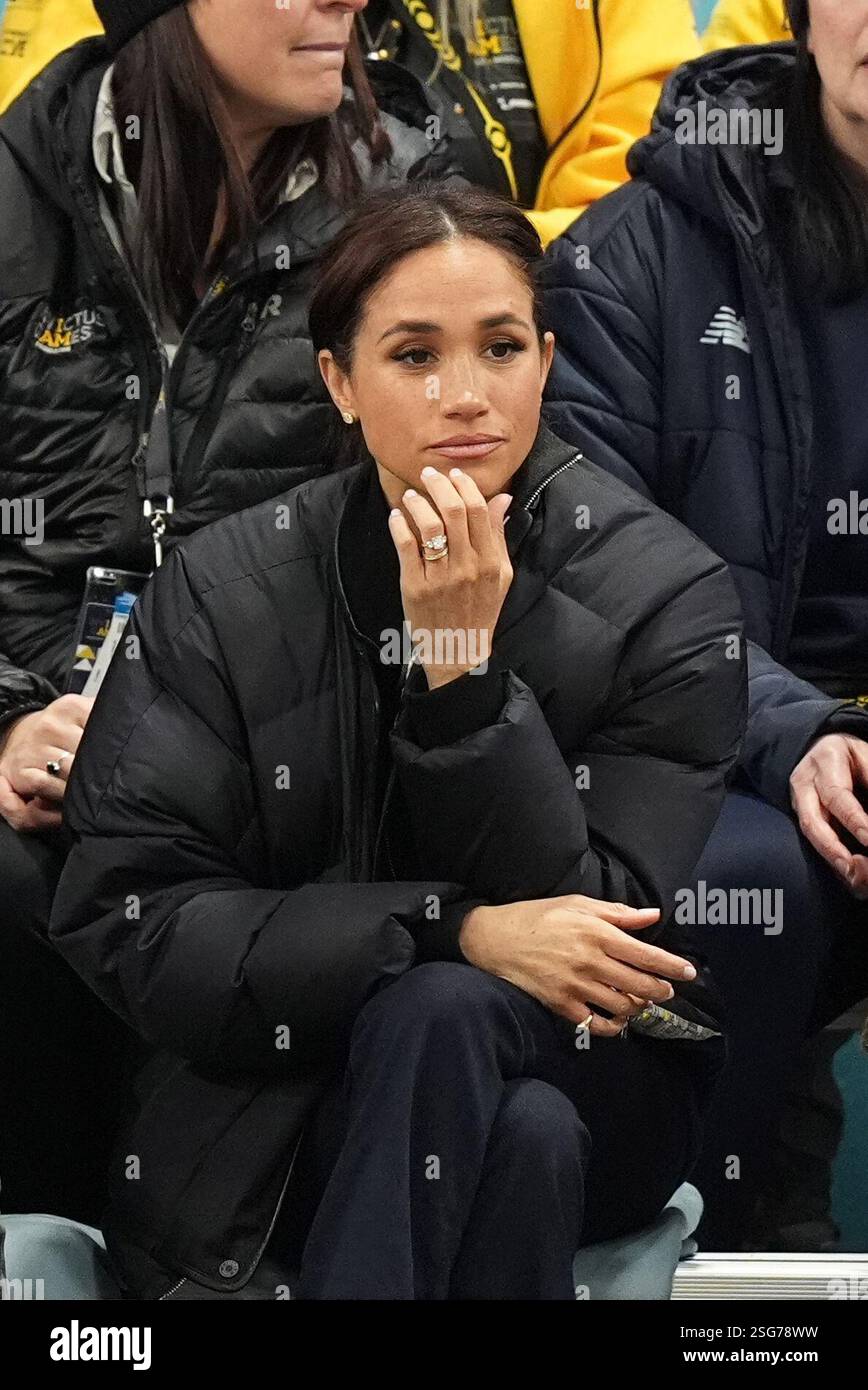 The Duchess of Sussex watches Wheelchair Curling at the Hillcrest ...