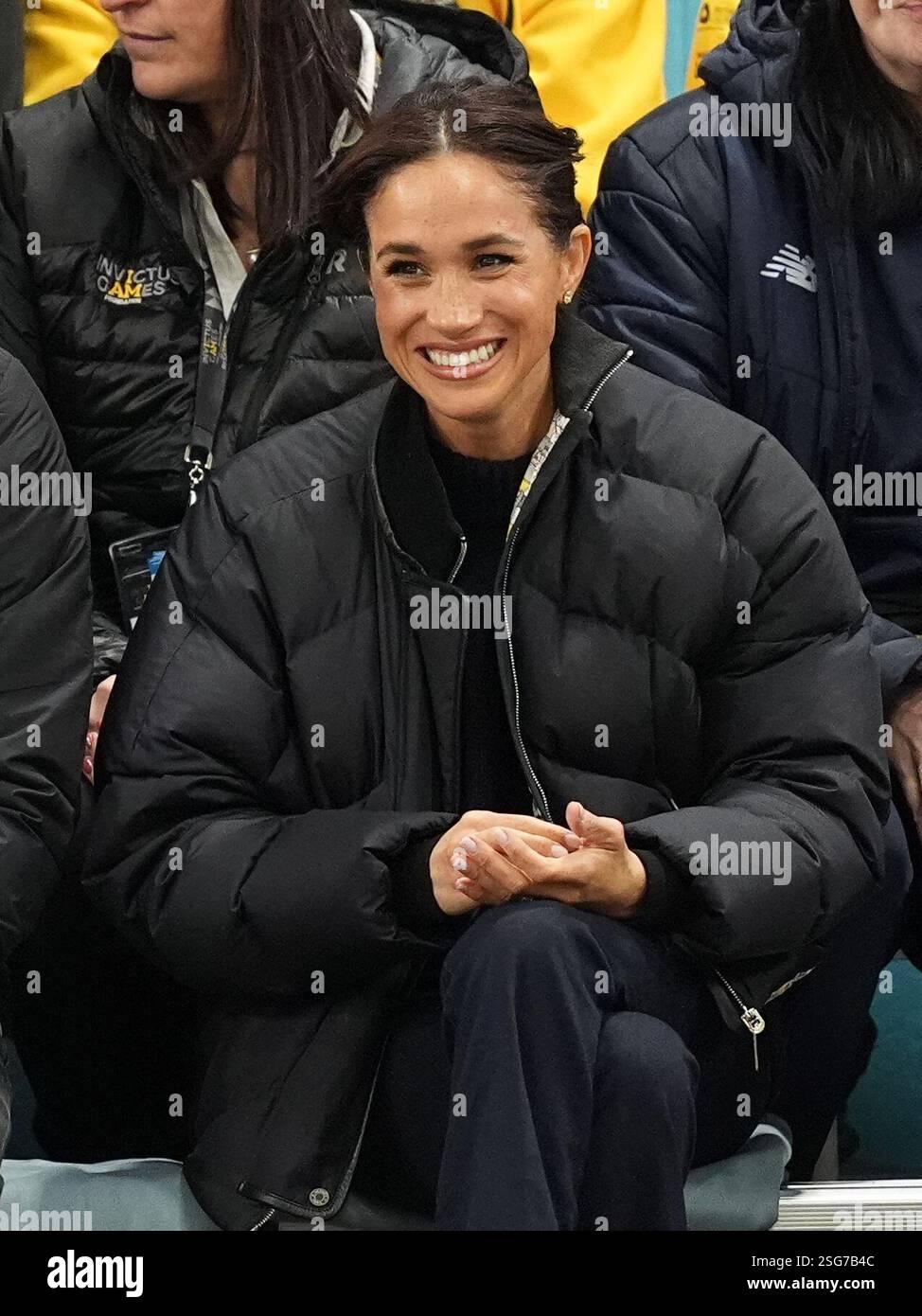 The Duchess of Sussex watches Wheelchair Curling at the Hillcrest ...