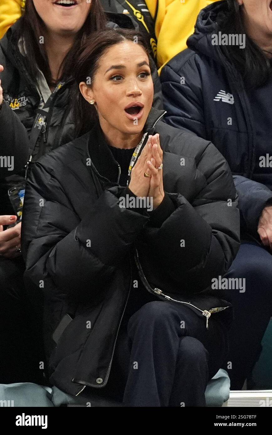 The Duchess of Sussex watches Wheelchair Curling at the Hillcrest ...