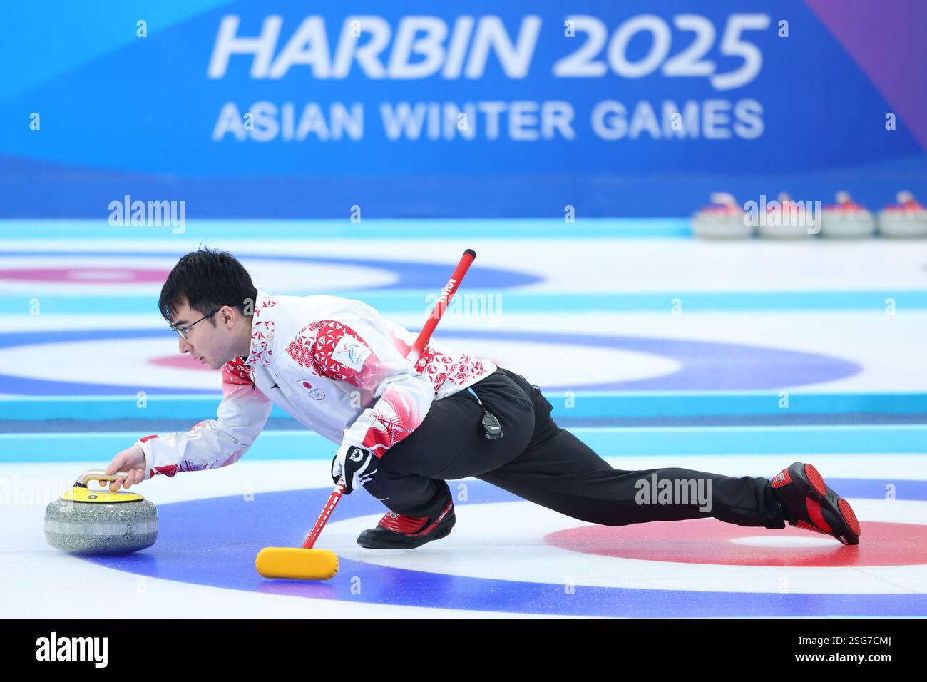 Go Aoki (JPN), FEBRUARY 8, 2025 - Curling : Mixed Doubles final match ...