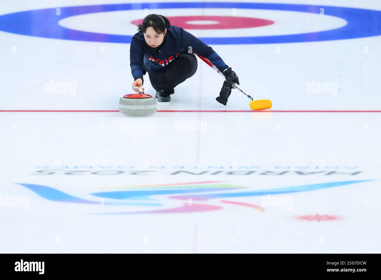 Harbin, China. 8th Feb, 2025. Kim Kyeongae (KOR) Curling : Mixed ...