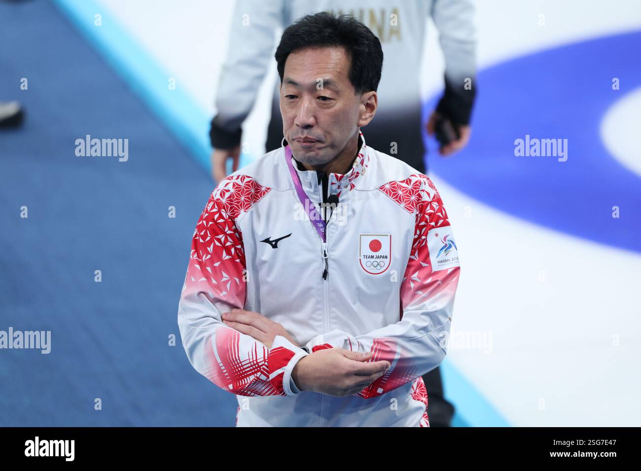 Harbin, China. 8th Feb, 2025. Yoshinori Aoki (JPN) Curling : Mixed ...