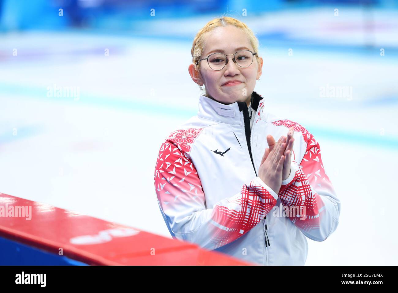 Harbin, China. 8th Feb, 2025. Tori Koana (JPN) Curling : Mixed Doubles ...