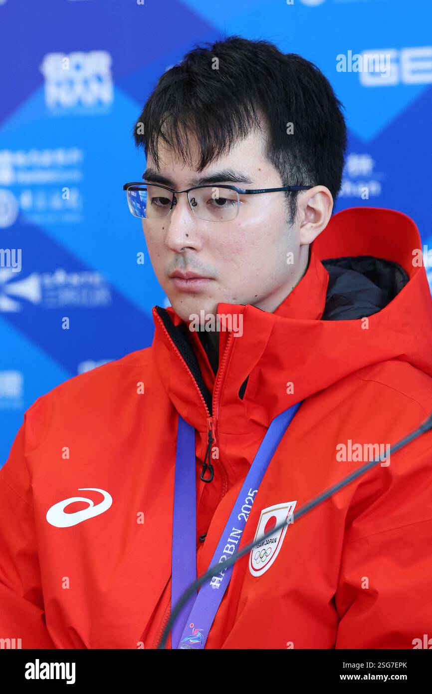 Harbin, China. 8th Feb, 2025. Go Aoki (JPN) Curling : Mixed Doubles ...