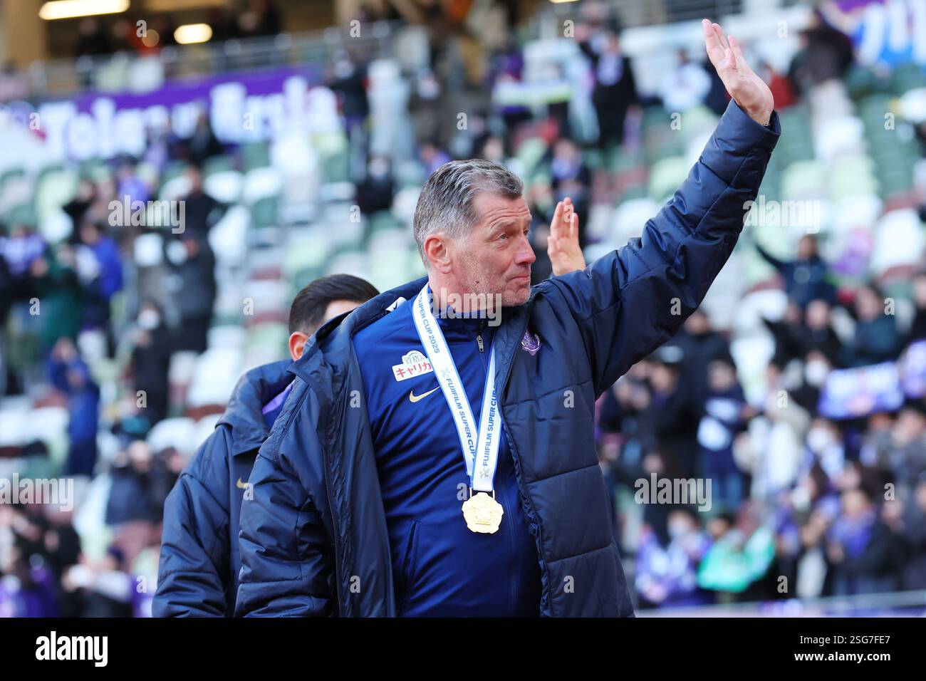 Tokyo, Japan. 8th Feb, 2025. Michael Skibbe (Sanfrecce) Football/Soccer ...