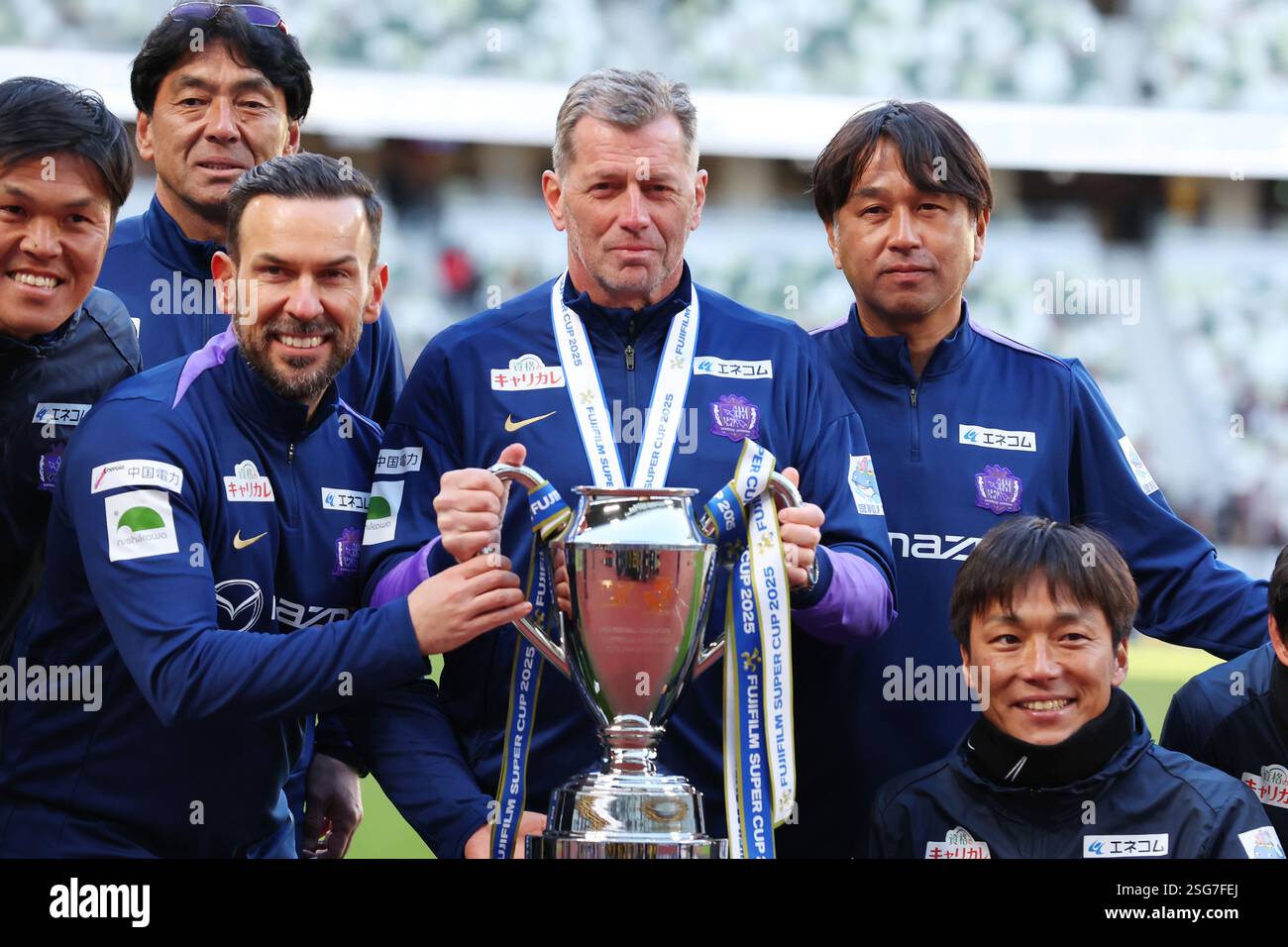Tokyo, Japan. 8th Feb, 2025. Michael Skibbe (Sanfrecce) Football/Soccer : FUJIFILM SUPER CUP ...