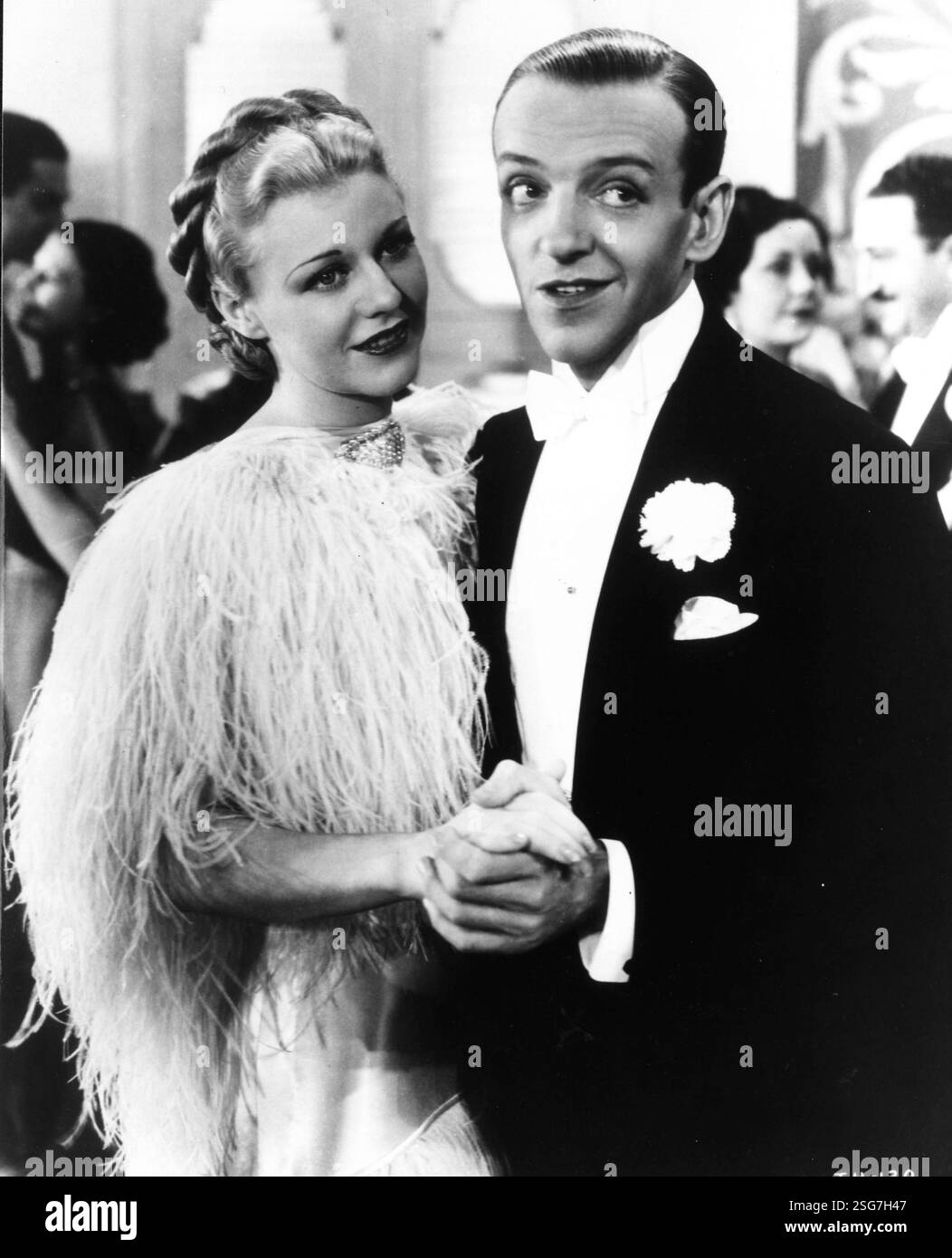 TOP HAT [US 1935] GINGER ROGERS AND FRED ASTAIRE DURING THE 'DANCING ...