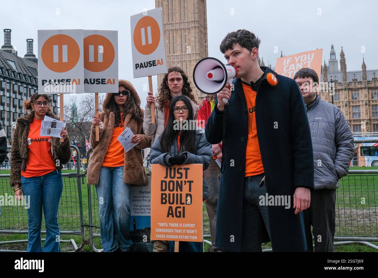 London, UK. 9th February, 2025. Pause AI (Artificial Intelligence ...