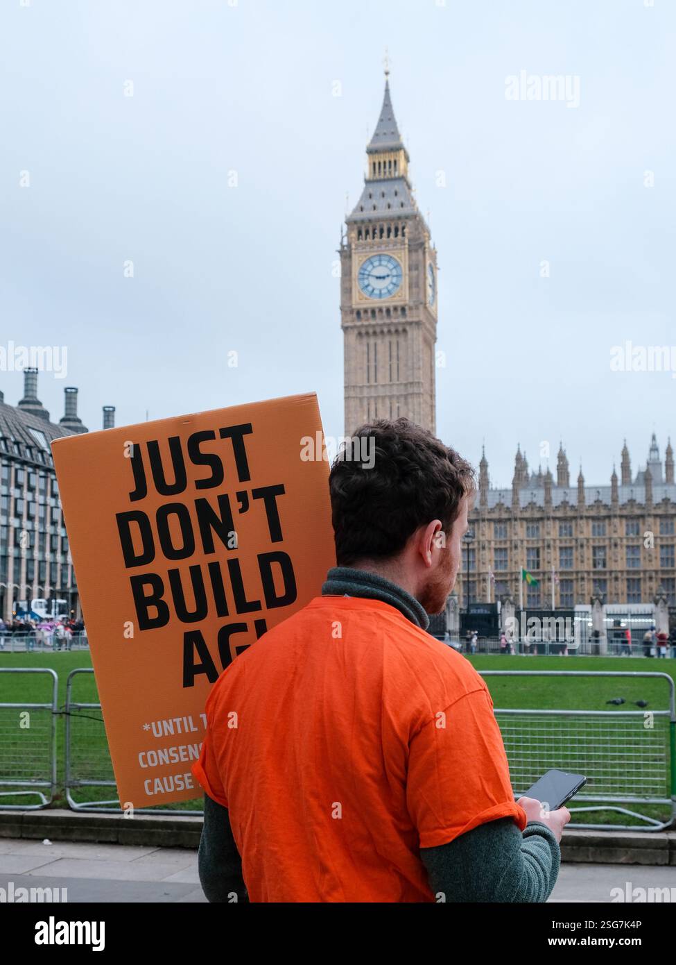 London, UK. 9th February, 2025. Pause AI (Artificial Intelligence ...