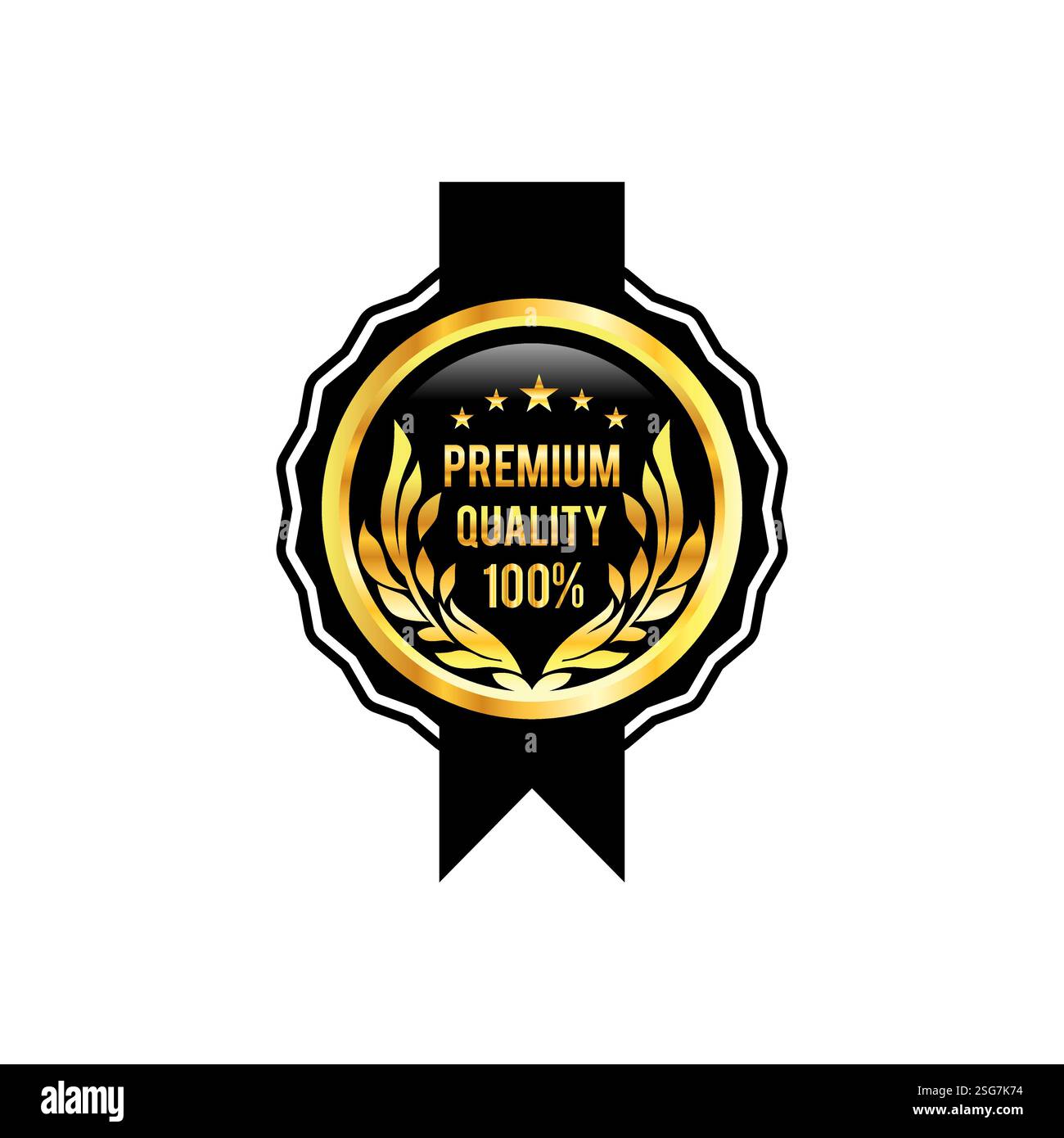 High quality guarantee badge logo Stock Vector Images - Alamy