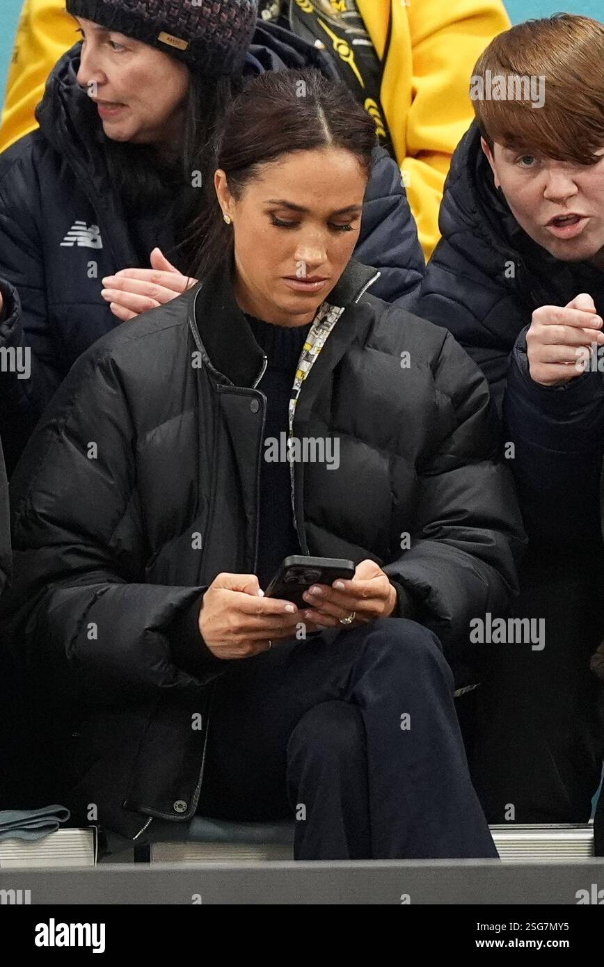 The Duchess of Sussex watches Wheelchair Curling at the Hillcrest ...