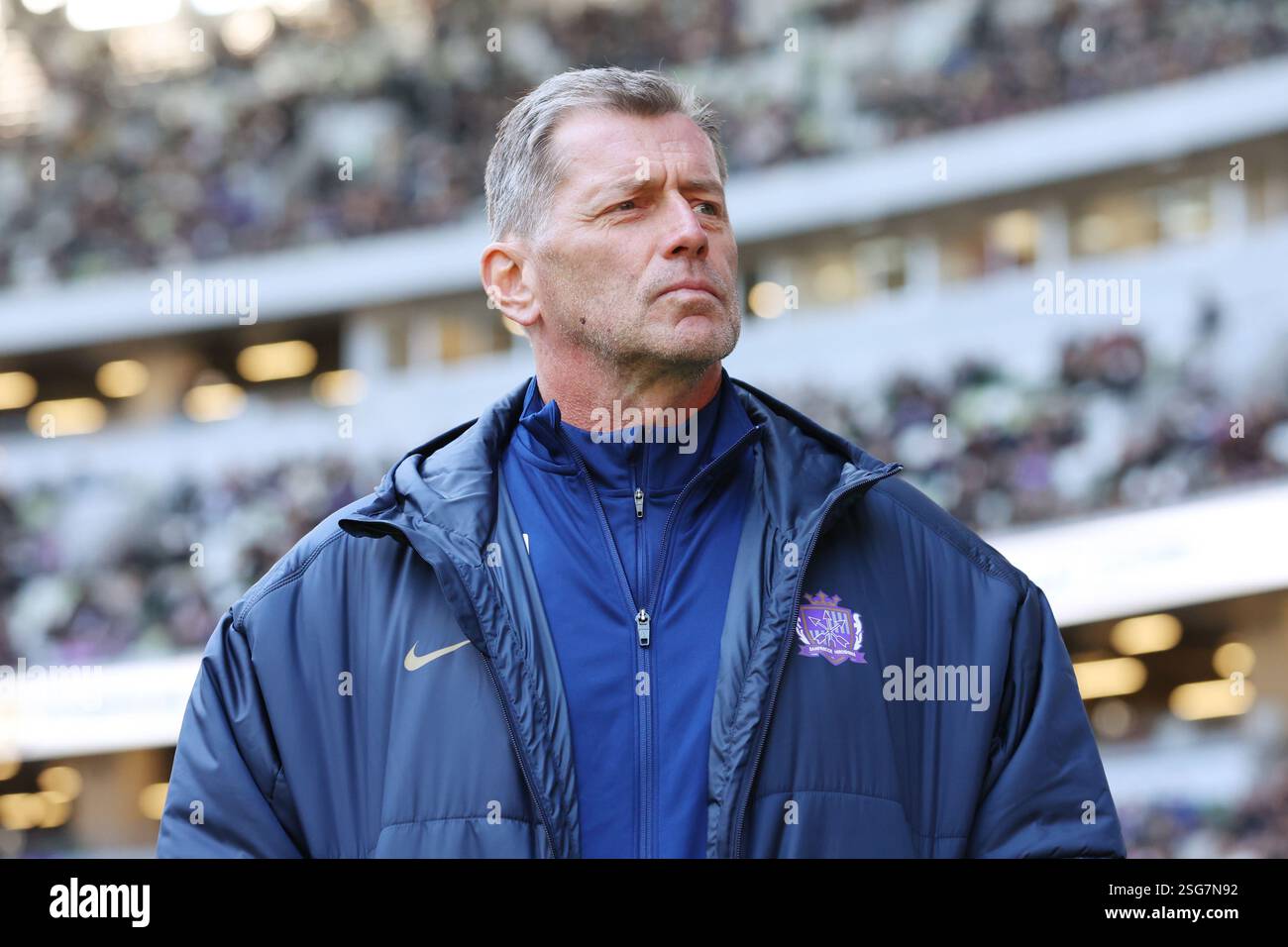 Tokyo, Japan. 8th Feb, 2025. Michael Skibbe (Sanfrecce) Football/Soccer ...