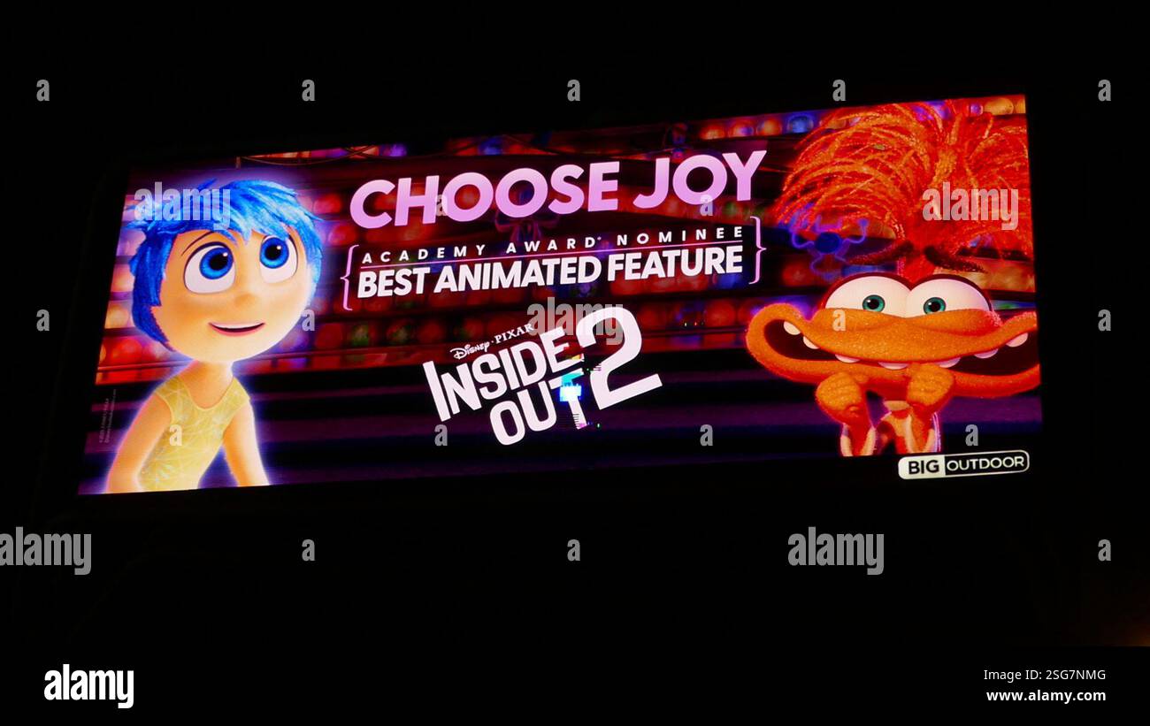 Los Angeles, California, USA 8th February 2025 Disney Pixar Inside Out ...