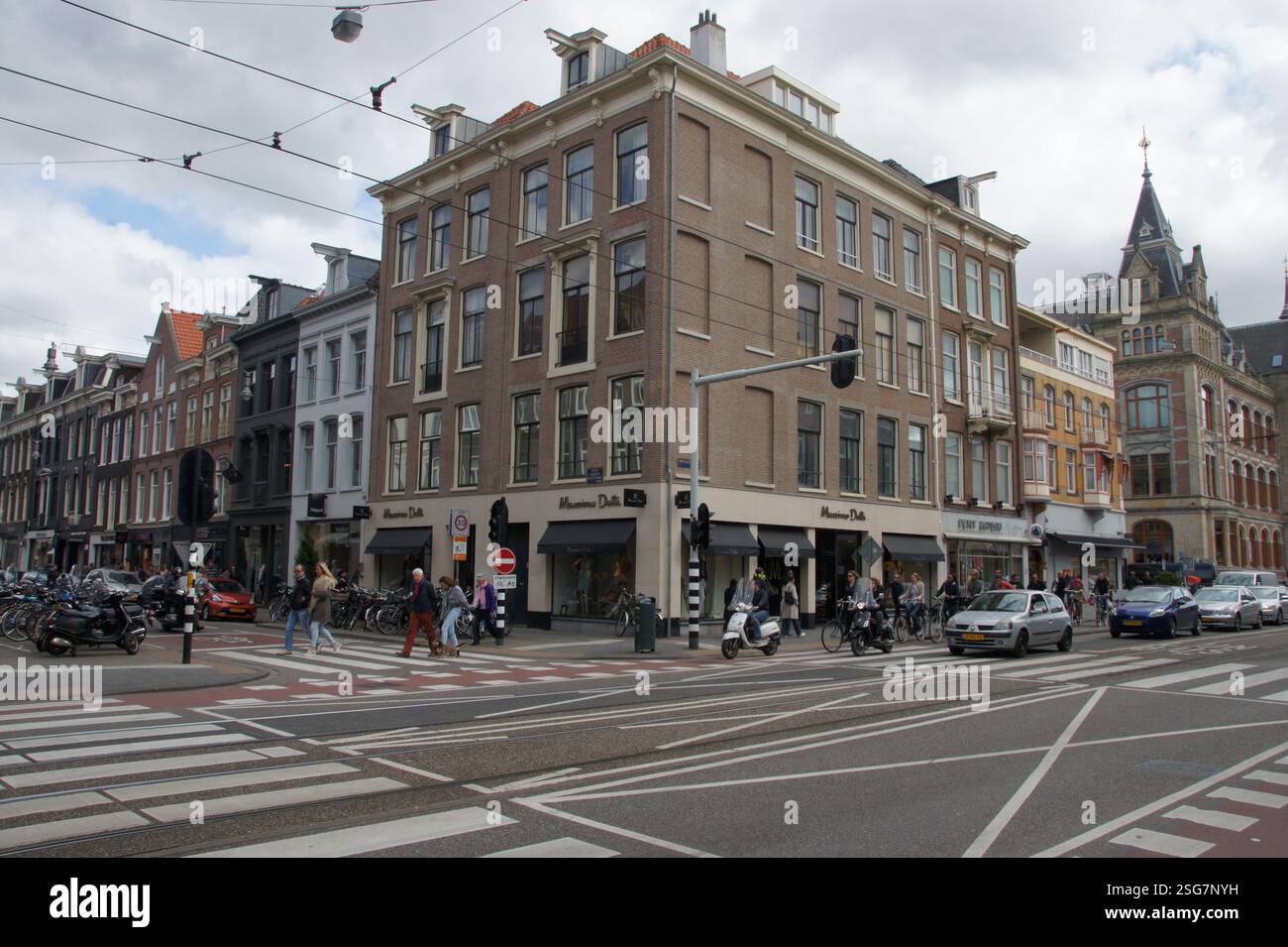 A scene along Pieter Cornelisz Hooftstraat, Amsterdam's famous luxury ...