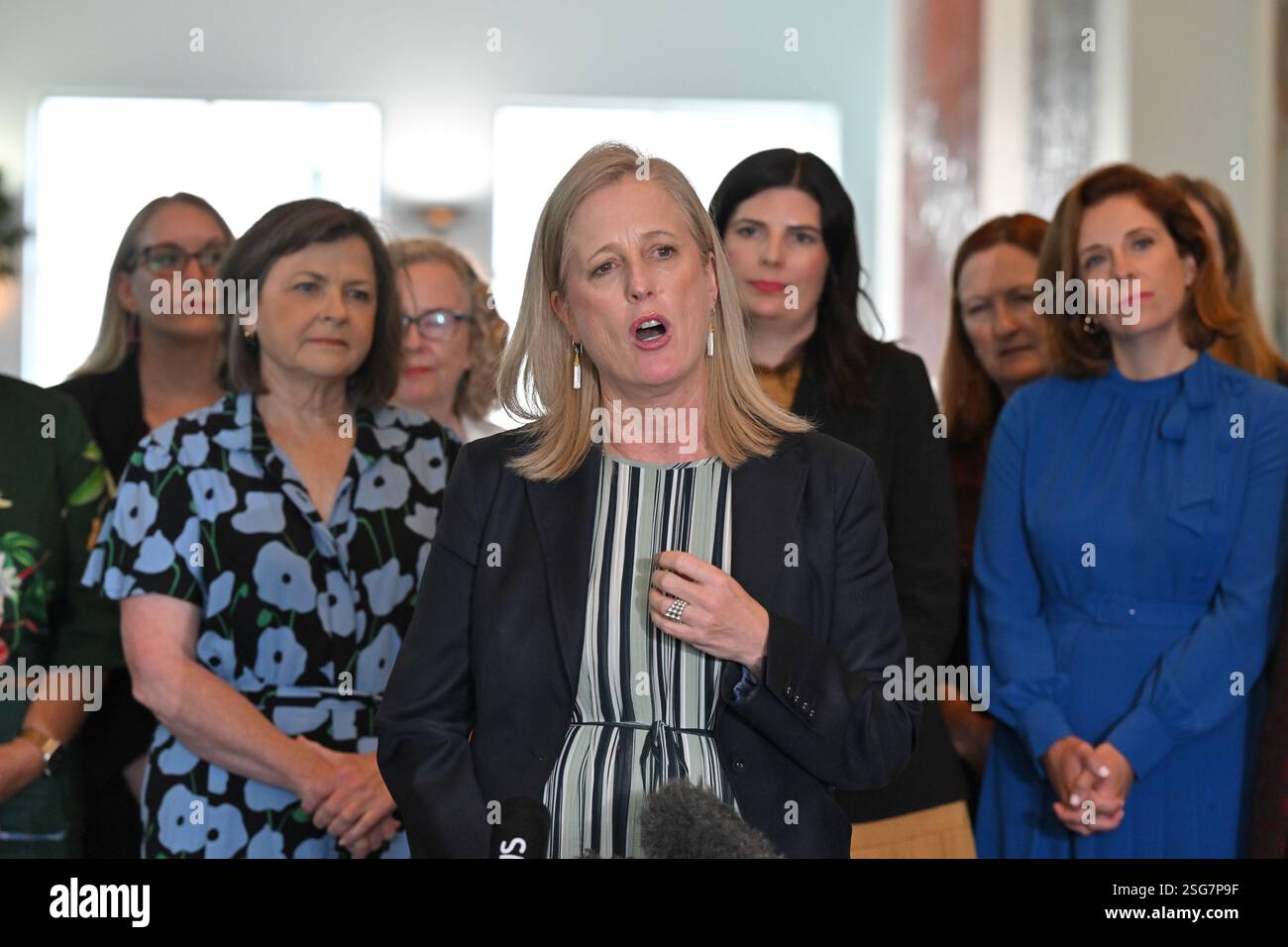 Canberra, Australia. 10th Feb, 2025. Minister for Finance Katy ...