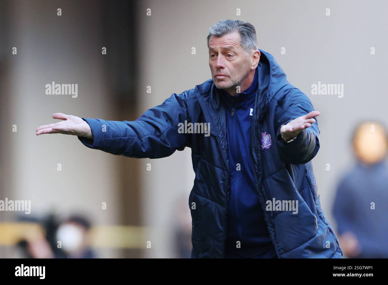 Tokyo, Japan. 8th Feb, 2025. Michael Skibbe (Sanfrecce) Football/Soccer ...