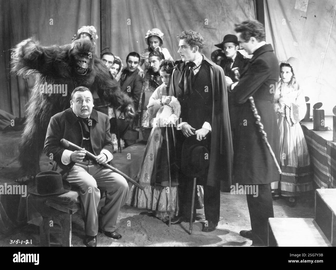 MURDER IN THE RUE MORGUE CHARLES GEMORA as Eric the gorilla, BERT ROACH ...