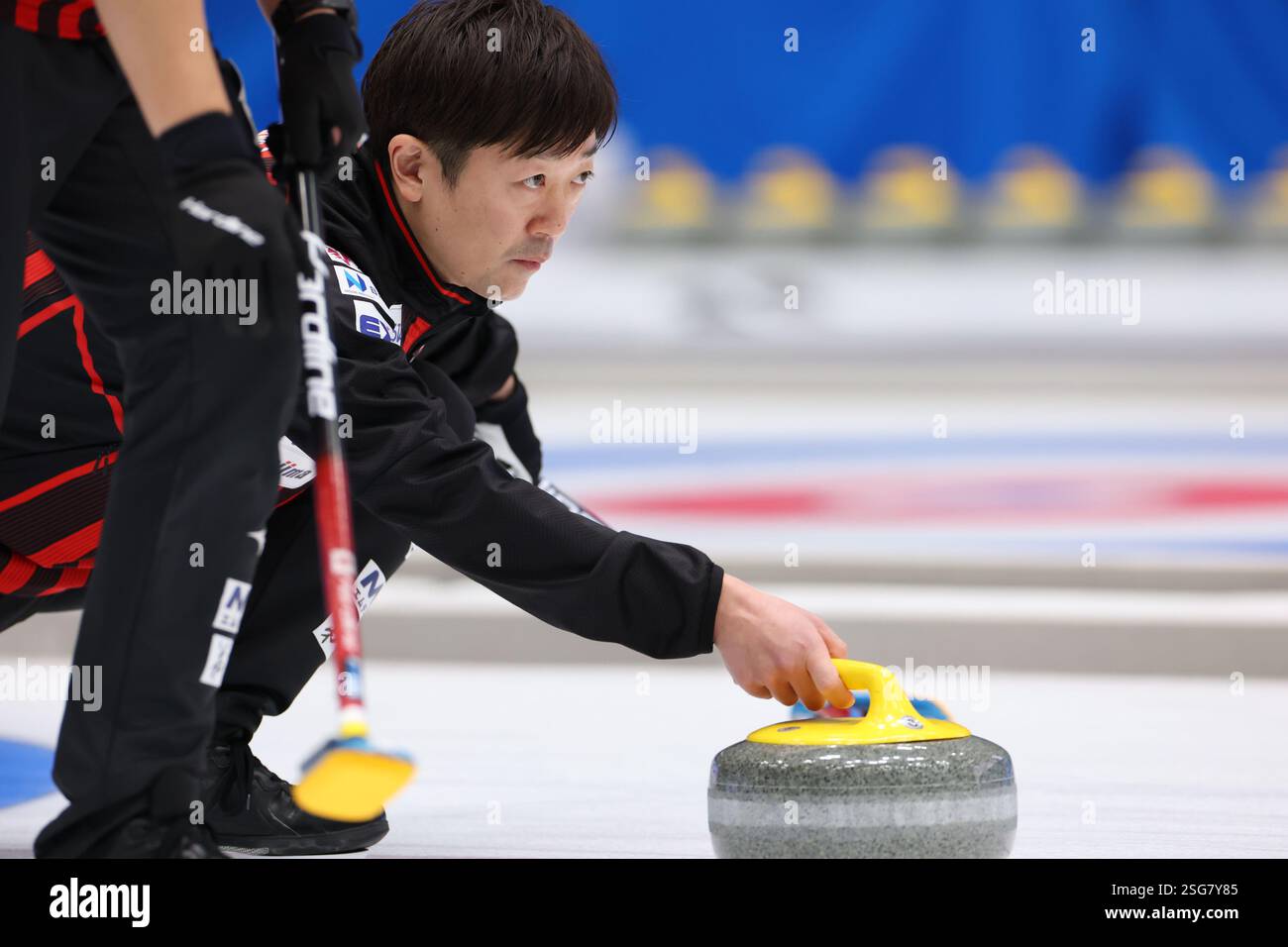 Shinya Abe (), FEBRUARY 8, 2025 - Curling : Japan curling championships Yokohama 2025 Men's Semi ...