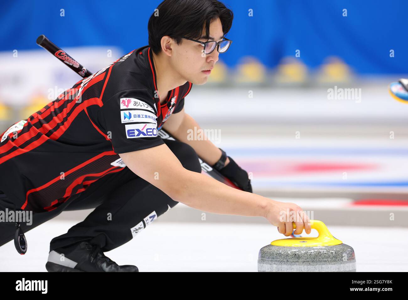 Hayato Sato (), FEBRUARY 8, 2025 - Curling : Japan curling championships Yokohama 2025 Men's ...