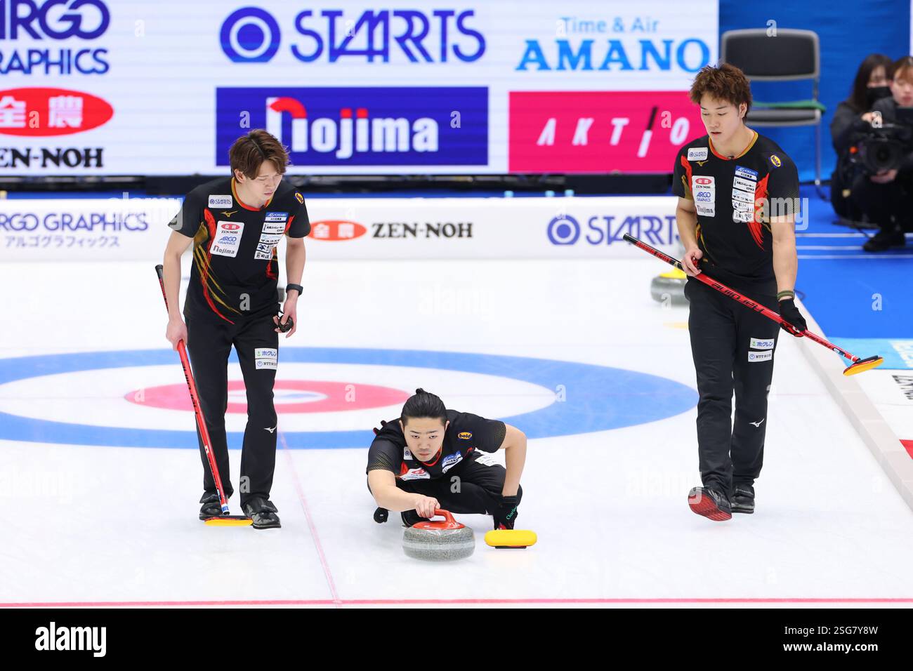 Hiroki Maeda, LOCOSOLARE team group, FEBRUARY 8, 2025 - Curling : Japan curling championships ...