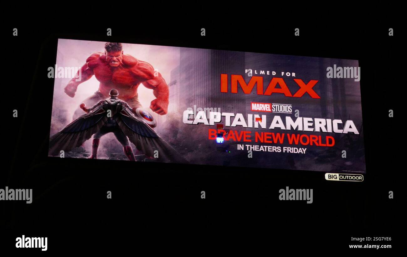 Los Angeles, California, USA 8th February 2025 Marvel Studios Captain ...