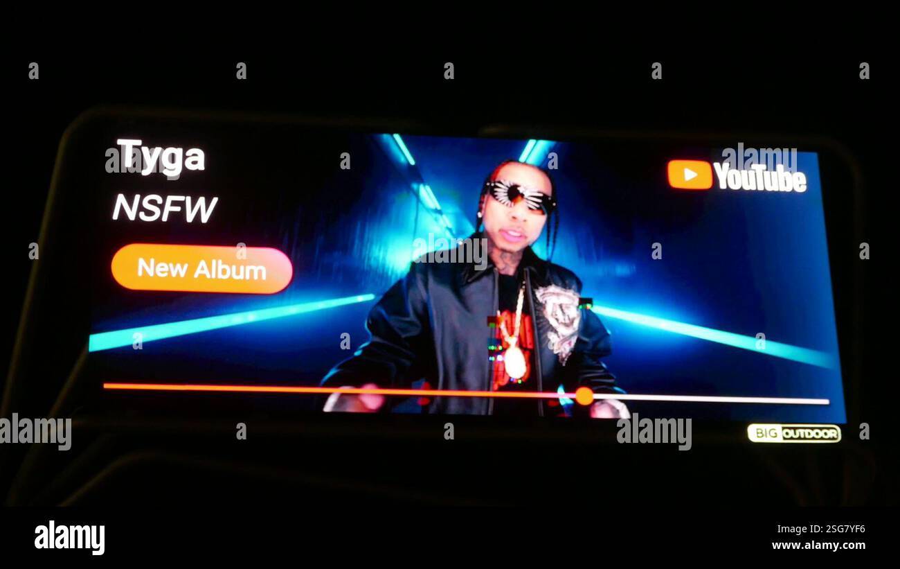 Los Angeles, California, USA 8th February 2025 Tyga NSFW NewAlbum YouTube Billboard on Sunset ...