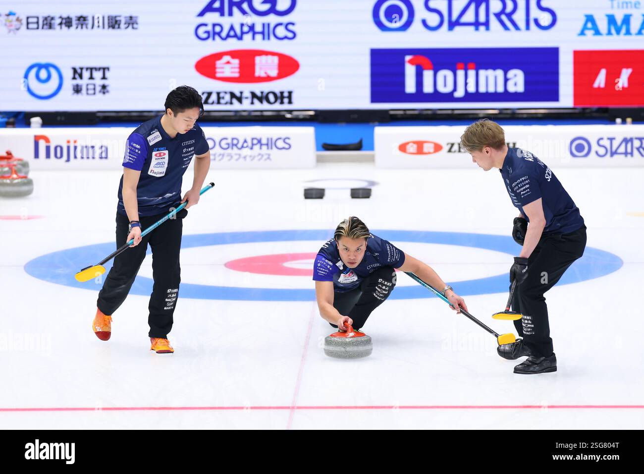 Tsuyoshi Yamaguchi (SC), SCSC Karuizawa club team group, FEBRUARY 9, 2025 - Curling : Japan ...
