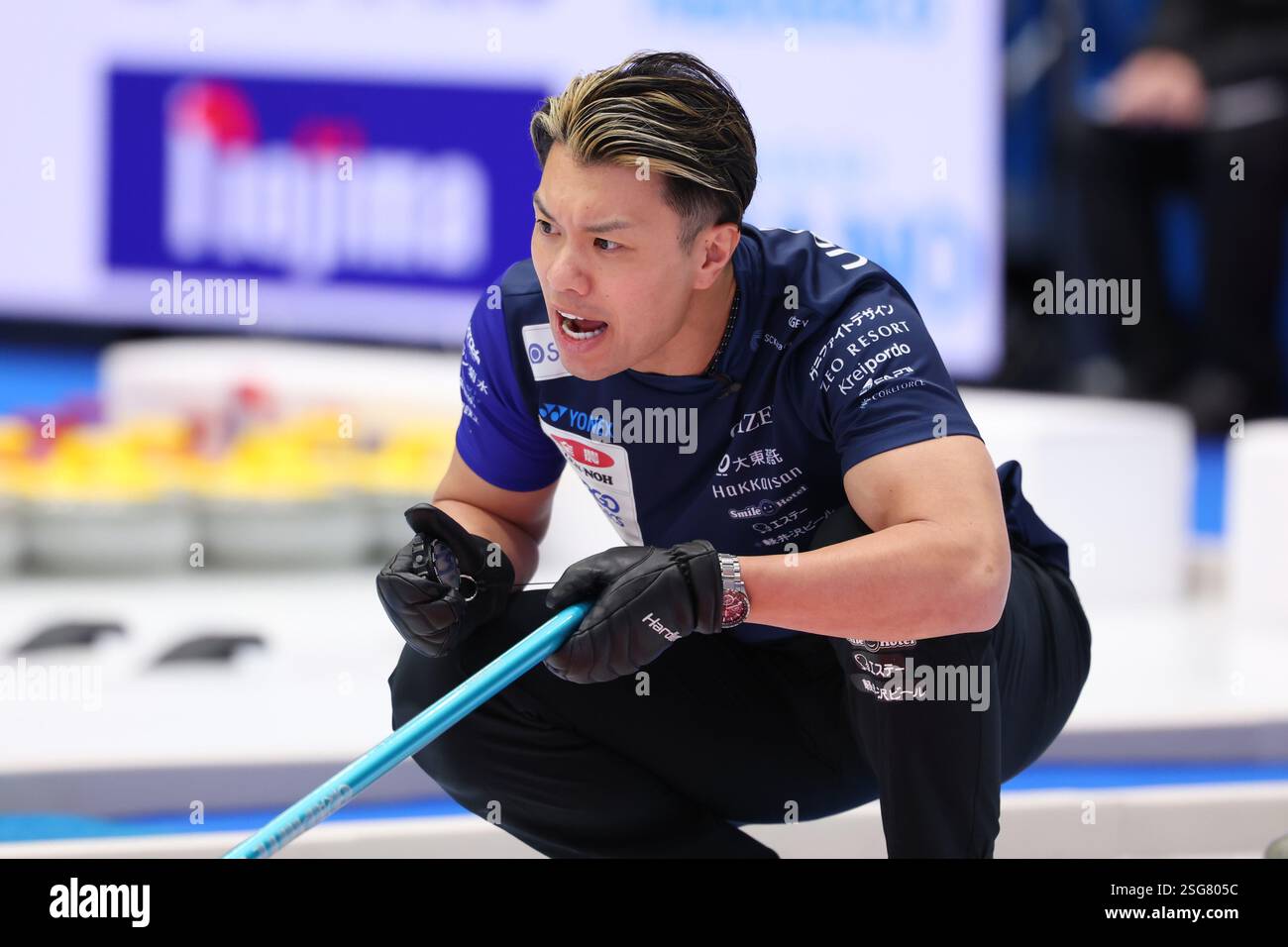 Tsuyoshi Yamaguchi (SC), FEBRUARY 9, 2025 - Curling : Japan curling championships Yokohama 2025 ...