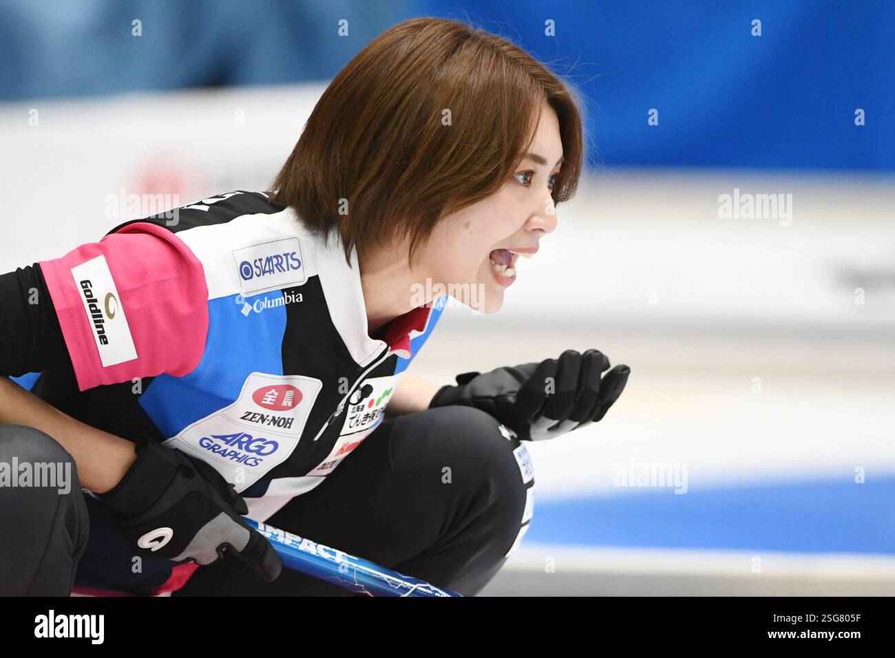 Sayaka Yoshimura (Fortius), FEBRUARY 9, 2025 - Curling : Japan curling championships Yokohama ...