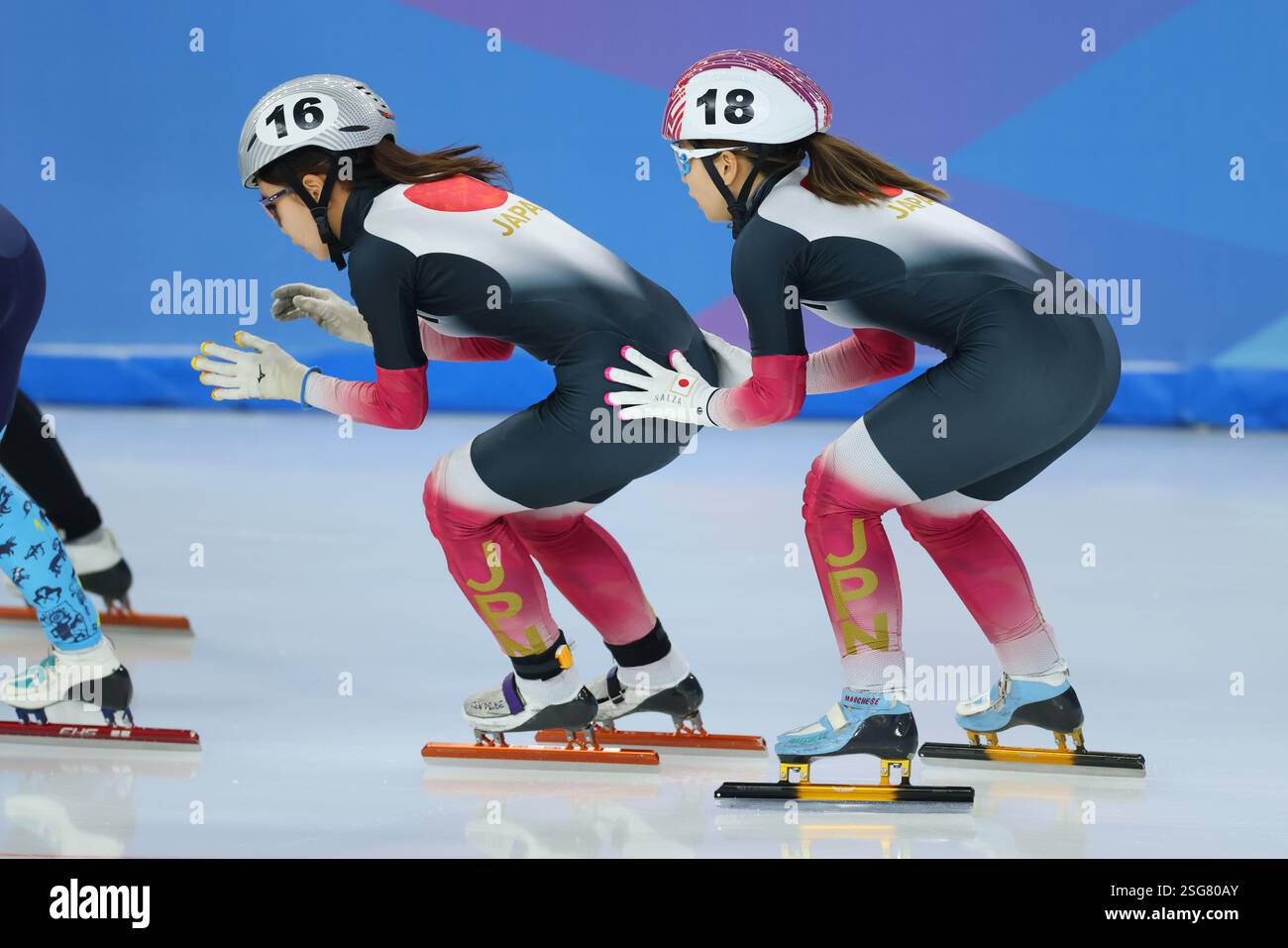 (L to R) Rina Shimada, Haruna Nagamori (JPN), FEBRUARY 9, 2025 - Short ...
