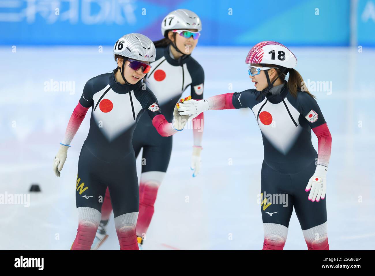 (L to R) Rina Shimada, Haruna Nagamori (JPN), FEBRUARY 9, 2025 - Short ...