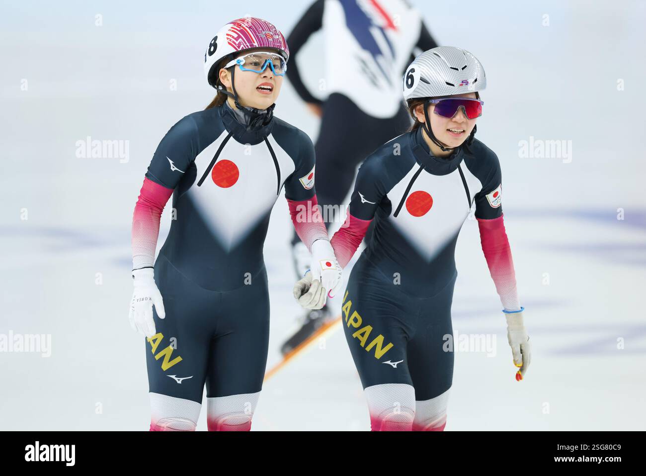 (L to R) Haruna Nagamori, Rina Shimada (JPN), FEBRUARY 9, 2025 - Short ...