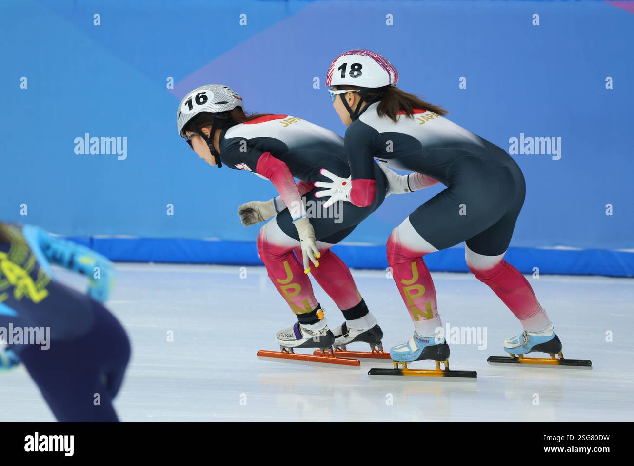 (L to R) Rina Shimada, Haruna Nagamori (JPN), FEBRUARY 9, 2025 - Short ...