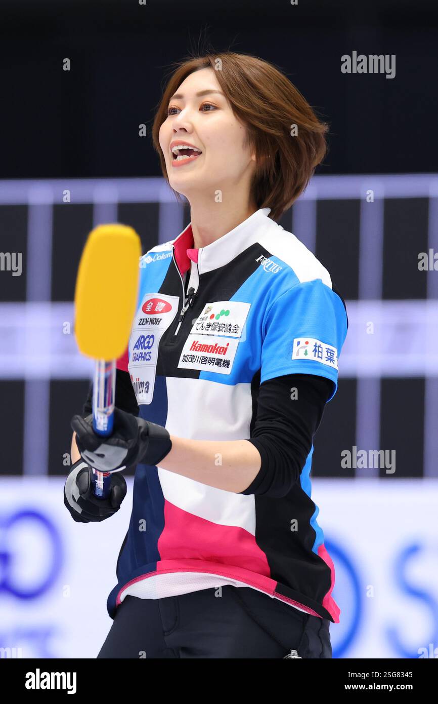 Sayaka Yoshimura (), FEBRUARY 9, 2025 - Curling : Japan curling championships Yokohama 2025 ...