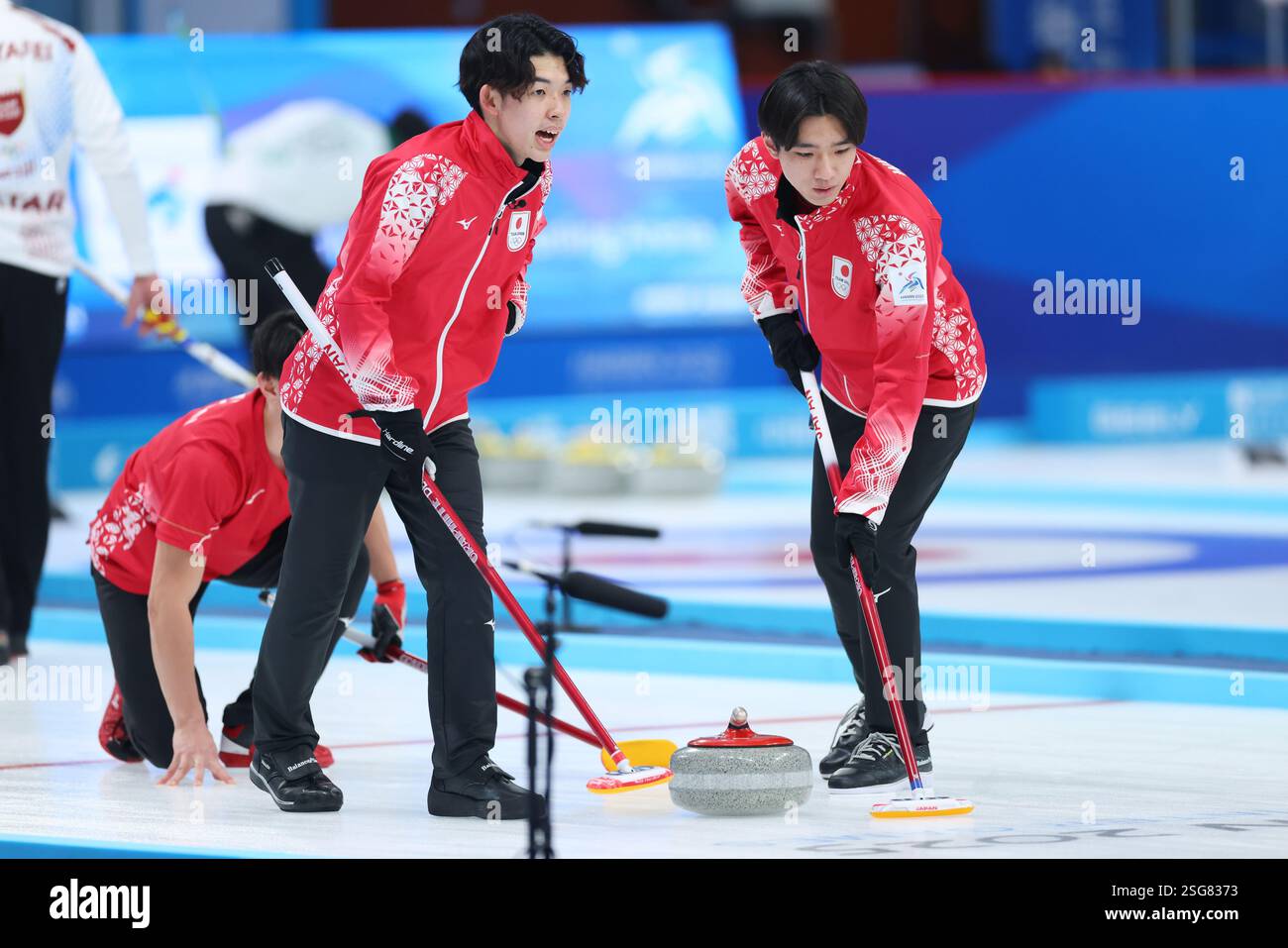 Harbin, China. 9th Feb, 2025. (L to R) Osuke Miya, Haruki Watanabe (JPN ...
